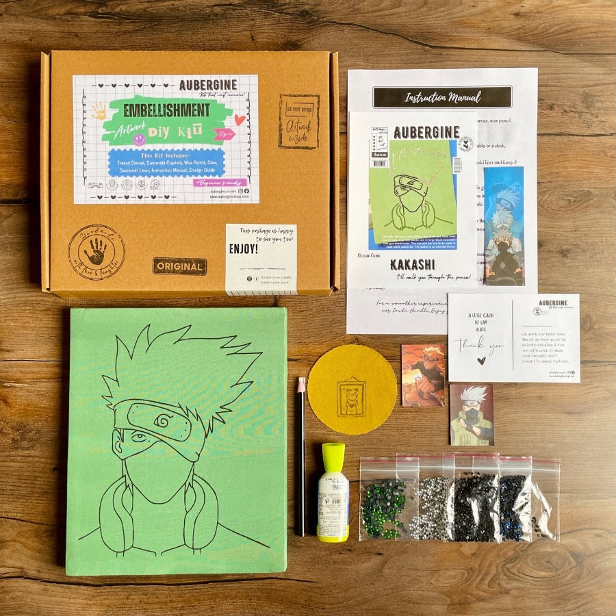 KAKASHI HATAKE EMBELLISHMENT DIY ARTWORK KIT – Aubergine